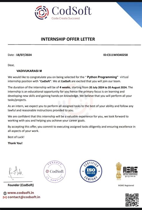 Vadivukarasi Moorthy On Linkedin Newbeginnings Python Codesoft