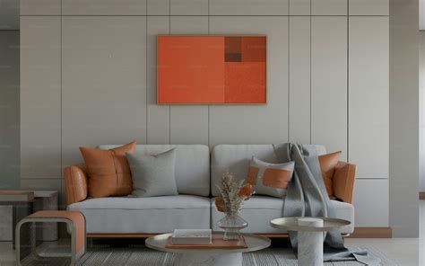 가구와 벽에 걸린 그림으로 가득 찬 거실 사진 Unsplash의 벽 예술 이미지