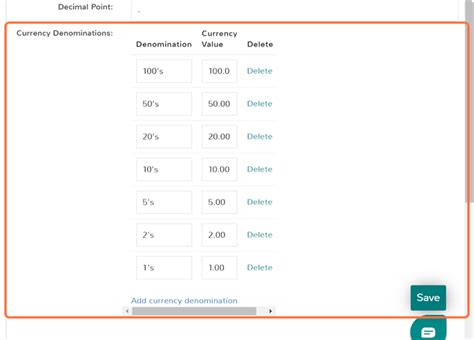 Corestore Getting Started Configuring Your Denominations Coreware