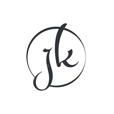 Vector Template For Innovative Logo Design With Linked Initials J And Kcreative Jk Letter Design
