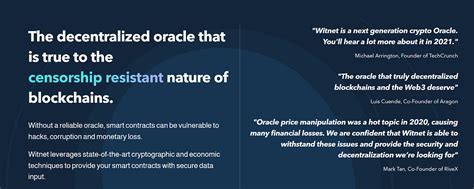 witnet the multichain decentralized oracle by good babay medium