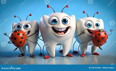 Cartoon Tooth Bugs Stock Illustration Illustration Of Decayed 324747685