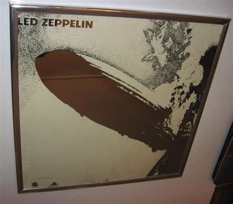 Vintage Led Zeppelin Debut Album Cover Mirror 1969 Art Copyright Barry