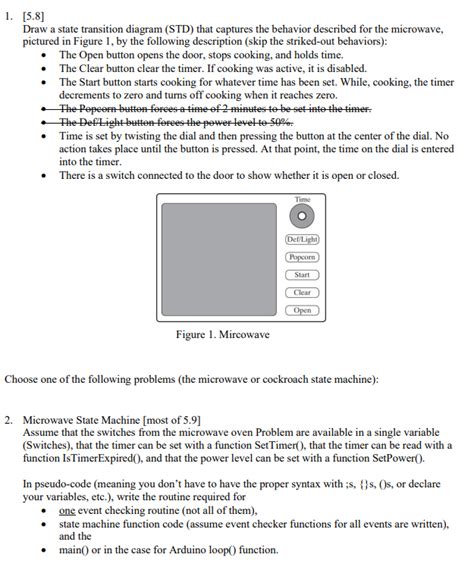 1 5 8 Draw A State Transition Diagram STD That Chegg Com