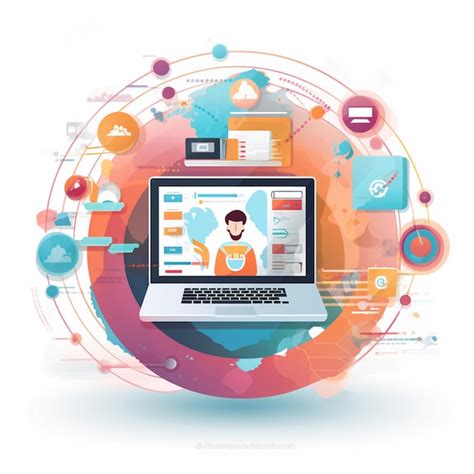 Premium Vector Internet Network Communication Web Technology Computer