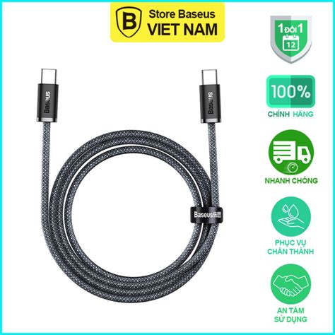Baseus Type C To Type C Cáp Dữ Liệu Sạc Nhanh Baseus Dynamic Series Fast Charging Data Cable