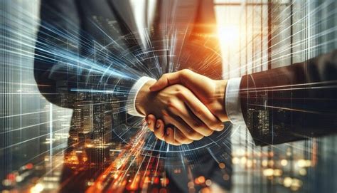 Handshake Between Two Business Professionals Symbolizing A Successful Agreement Premium Ai