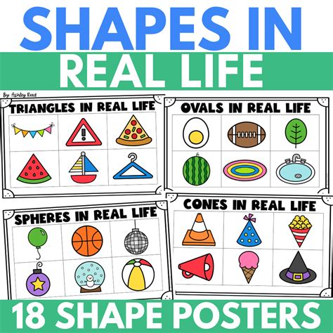 Real Life 2d And 3d Shape Posters Just Reed And Play