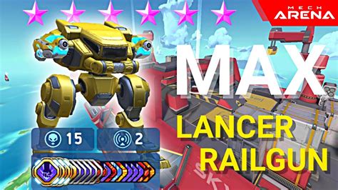 Lancer With Railgun Godlike Mech Arena Robot Showdown Youtube