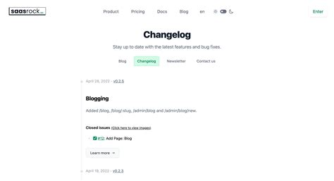 Marketing Pages Saasrock Documentation Marketing Pages Saasrock Documentation