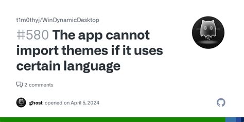 the app cannot import themes if it uses certain language · issue 580