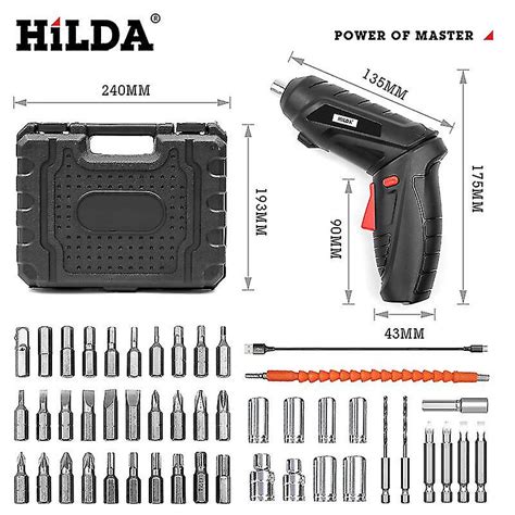 36v 47pcs Cordless Electric Screwdriver Drill Bit Cordless Screwdriver