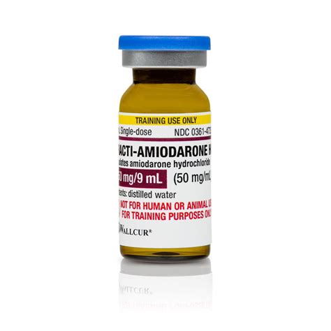 Anatomy Lab Practi Amiodarone Hcl 450 Mg 9 Ml 9 Ml Vial Simulated