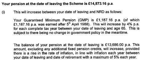 Db Deferred Pension Increases Question — Moneysavingexpert Forum