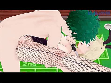 Mitsuki Bakugo And Kyoka Jiro And Izuku Midoriya Bunny Girl Intense Sex My Hero Academia