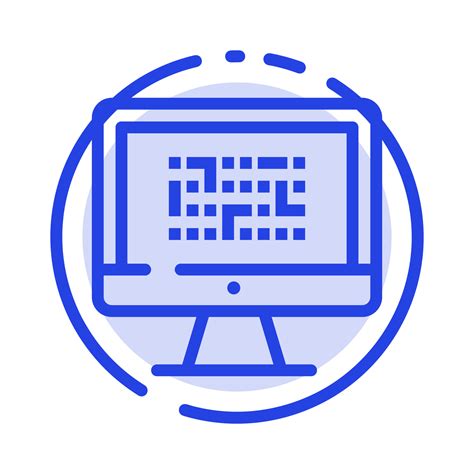Cryptography Data Ddos Encryption Information Problem Blue Dotted Line