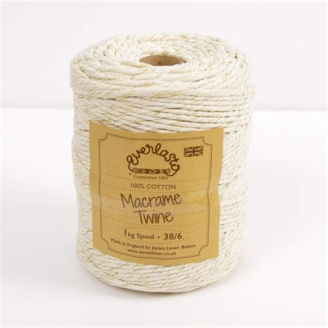 38 6 4mm Ivory Sparkle Macrame Twine Spool Rope Source