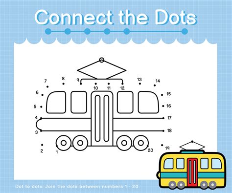 Connect The Dots Counting Numbers 1 To 20 Puzzle Worksheet With