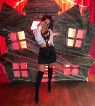 Nicole Bass Sexy Seen At The Kiss Haunted House Party At The Sse Arena