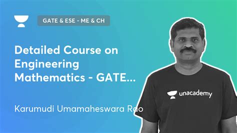 Gate And Ese Me And Ch Detailed Course On Engineering Mathematics