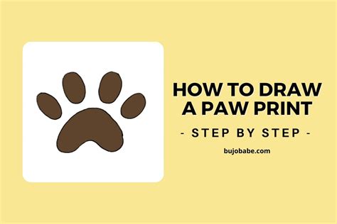 How To Draw A Paw Print Step By Step Bujo Babe How To Draw A Paw Print Step By Step Bujo Babe