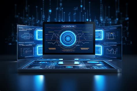 Premium Photo 3d Render Software Testing Concept With Computer