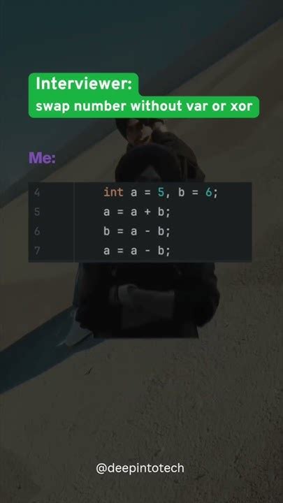 Java Variable Swap Without Temporary Variable Java Programming Coding Shorts Youtube