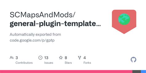 Github Scmapsandmodsgeneral Plugin Template Project Automatically