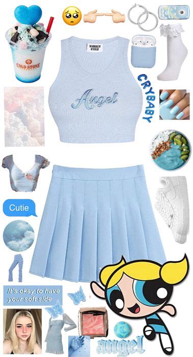 Powerpuff Girls Halloween Costume With Ice Cream Sundae In Blue