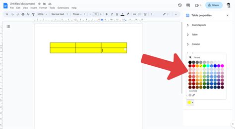 How To Fill A Table With Color In Google Docs 5 Easy Steps