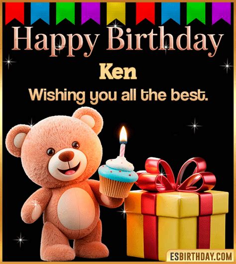 Happy Birthday Ken  🎂 Animated Images Wishes And Music 【27 S】