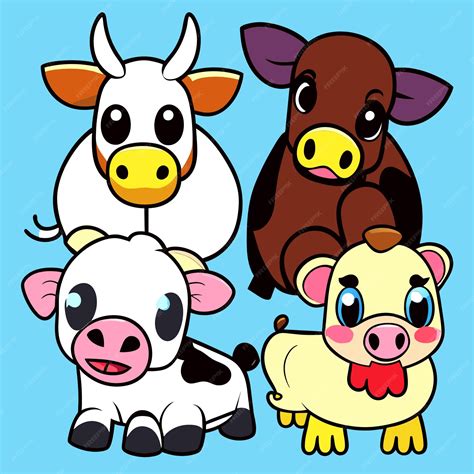 Premium Vector Barnyard Buddies How Many Farm Animals Eps Learning Fun