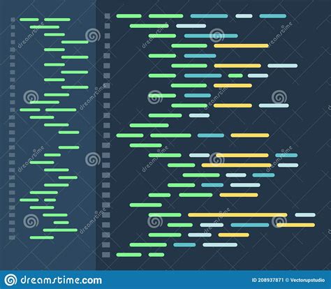 Programming And Coding Concept Code On The Screen Laptop Vector