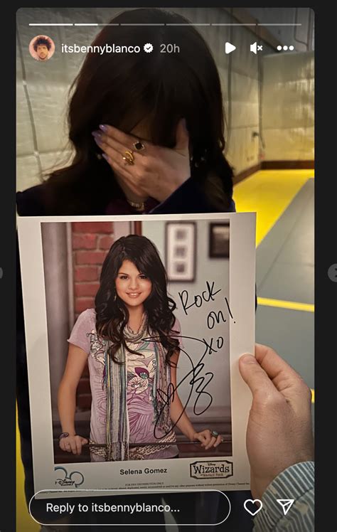 Selena Gomez Looks So Embarrassed Posing With A Signed Wizards Era Headshot Fashnfly