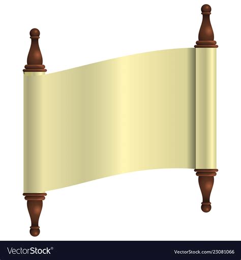 An Empty Scroll Is Open To Insert Royalty Free Vector Image