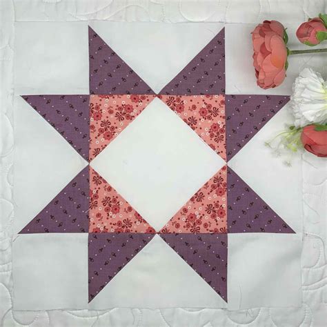 How To Make A Sawtooth Star Quilt Block ~ Tutorial Days Filled With Joy