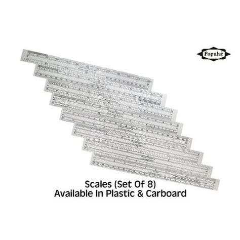 Cardboard Metric Scale Set A To H Cardboard Material Academic Use