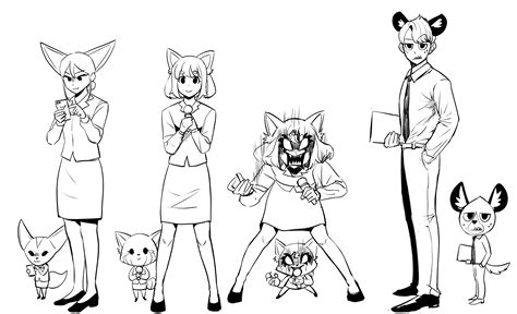 Retsuko Haida And Fenneko Aggressive Retsuko Drawn By Gegegekman