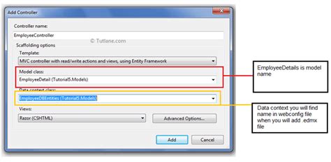 Database First Approach Of Entity Framework In Aspnet Mvc 4 Example