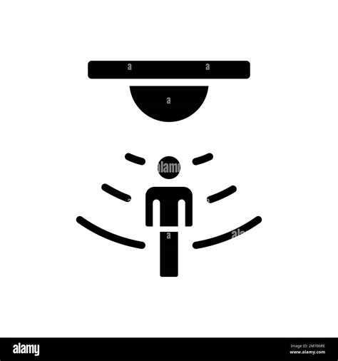 Occupancy Sensor Symbol Motion Sensor Icon In Flat Style Sensor Waves