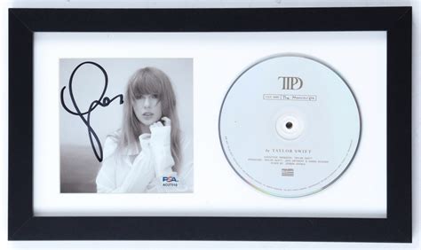Taylor Swift Signed Custom Framed The Tortured Poets Department Cd