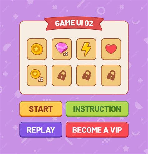 Premium Vector Set Kit Of Funny Adventure Game Ui Board Pop Up Interface For Gui Asset Elements