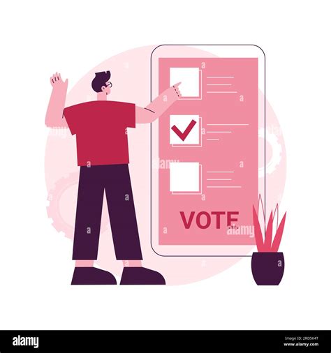 Electronic Voting System Stock Vector Images Alamy