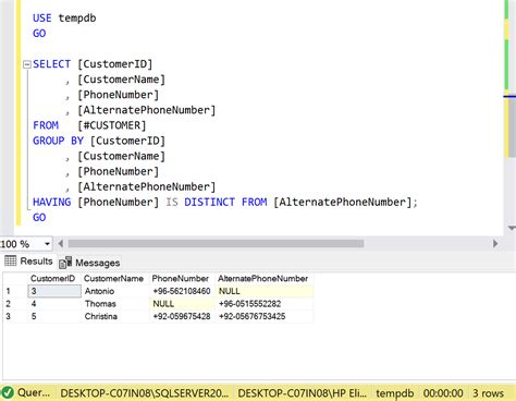 Example 21 New Is Distinct Sql Server Portal