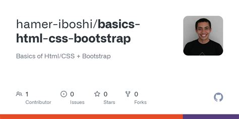 Github Hamer Iboshibasics Html Css Bootstrap Basics Of Htmlcss Bootstrap