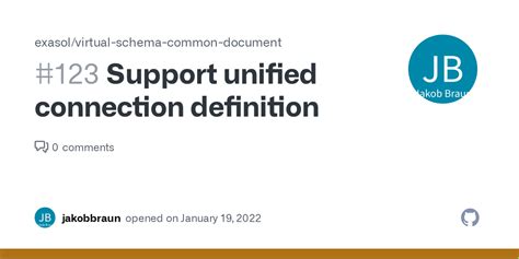 support unified connection definition · issue 123 · exasol virtual