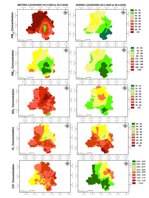 Spatiotemporal Variations In Air Quality Due To The Lockdown Period