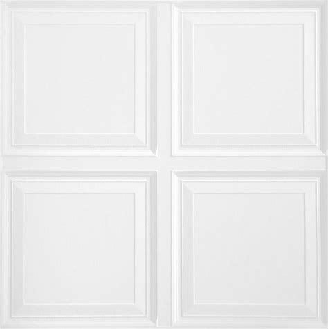 Armstrong 2x2 Drop Ceiling Tiles Raised Panel Acoustic White 6 Pack