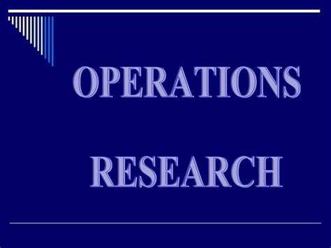 Inroduction Of Or Ppt