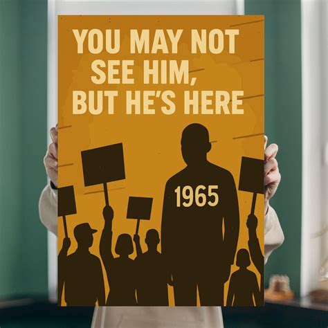 Civil Rights Protest Poster 1965 March Legacy Art Digital Download